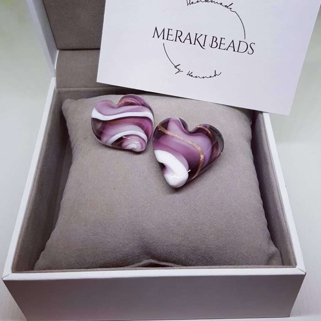 Handheld Glass Heart – Meraki Beads